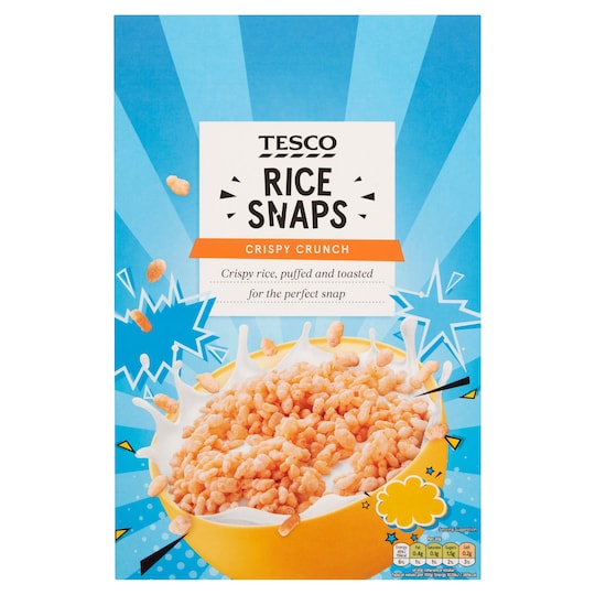 Tesco Rice Snaps Cereal 375G - Tesco Groceries