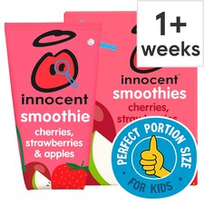 Innocent Kids Smoothie Cherries Strawberries 4X150ml - Tesco Groceries