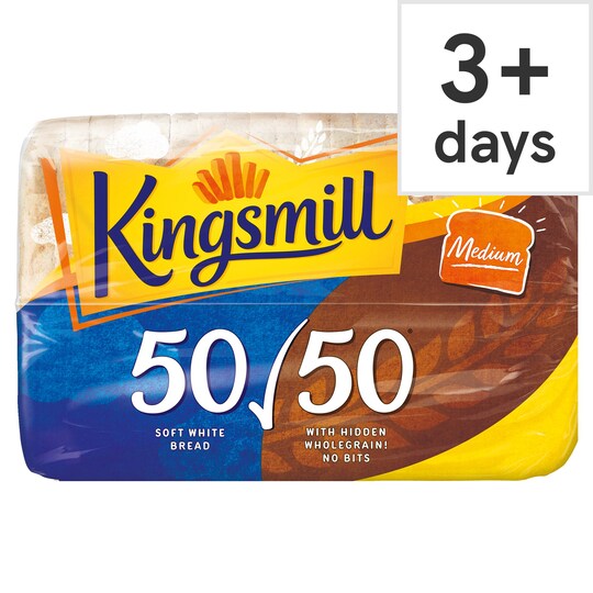 Kingsmill 50/50 Medium Bread 800G - Tesco Groceries
