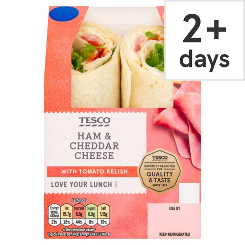 Tesco Ham and Cheddar Cheese Wrap - Tesco Groceries