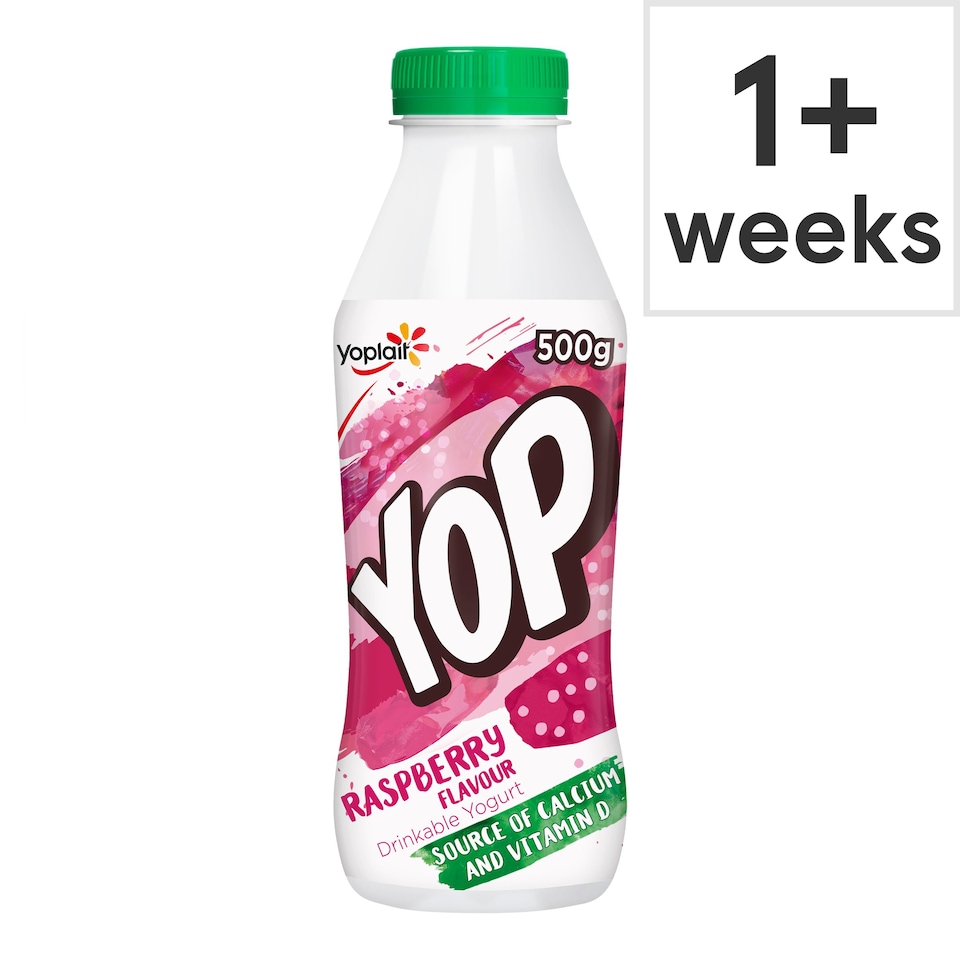 Yop Raspberry Flavoured Yogurt Drink 500 G - Tesco Groceries