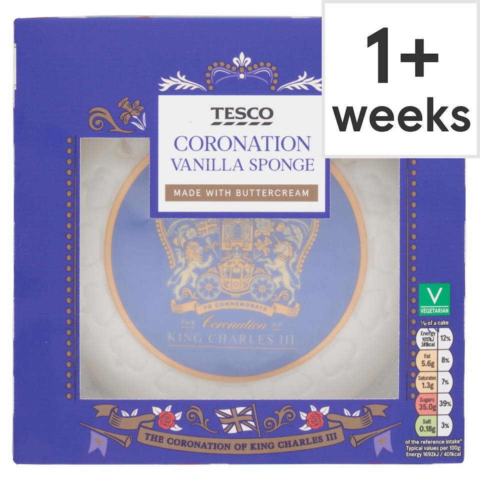 Tesco Coronation Victoria Sponge - Tesco Groceries