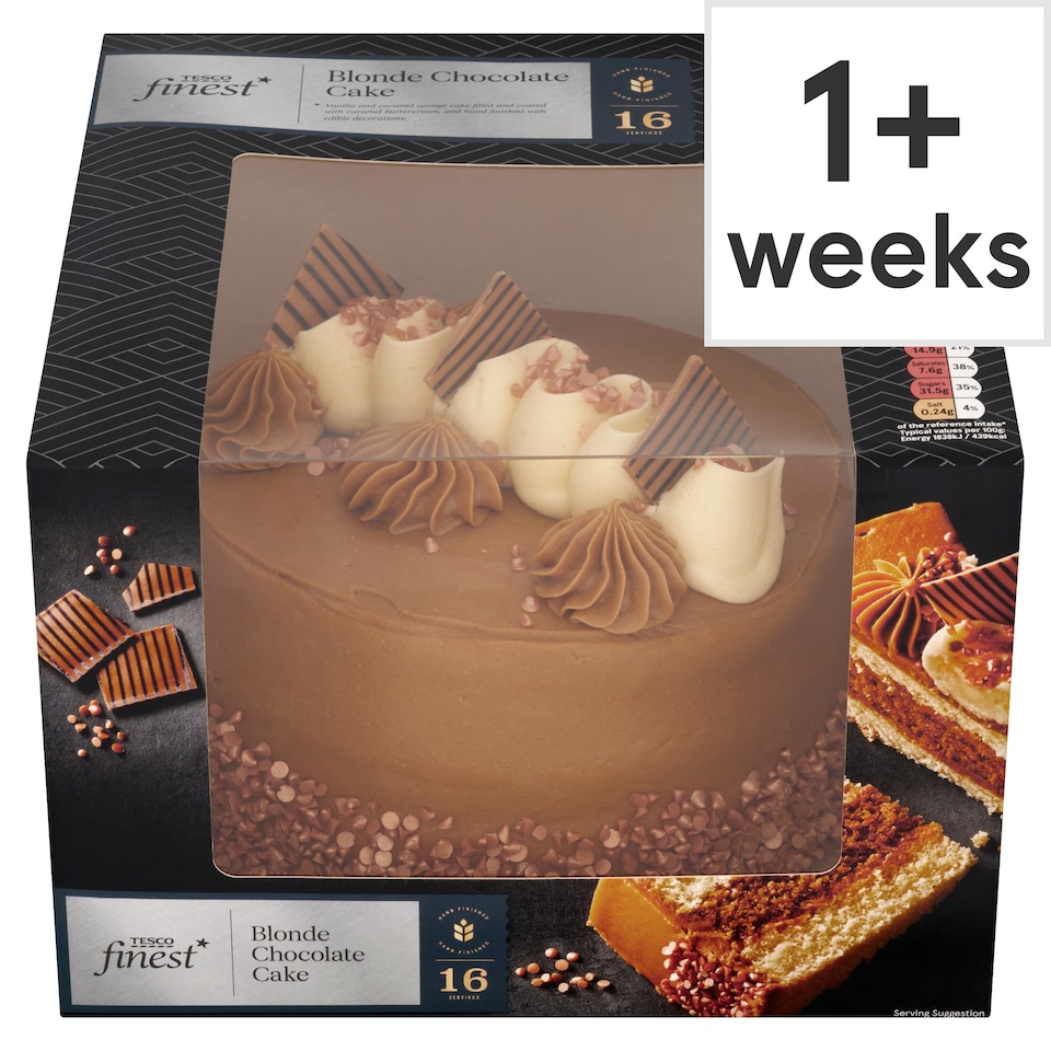 Tesco Finest Blonde Chocolate Cake - Tesco Groceries