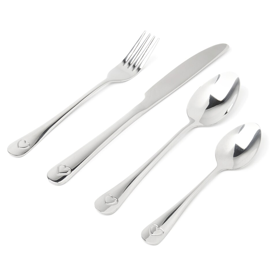 Sabichi Heart 16Pc Cutlery Set - Tesco Groceries