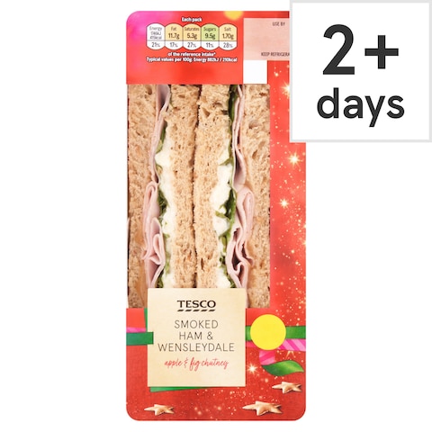 Tesco Smoked Ham & Wensleydale Sandwich - Tesco Groceries