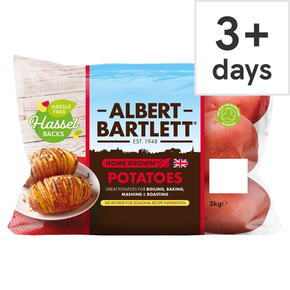 A Bartlett Rooster Potatoes 2Kg Pack - Tesco Groceries