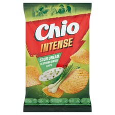 Chio Intense tejfölös-újhagymás íz& burgonyachips 130 g - Tesco Groceries