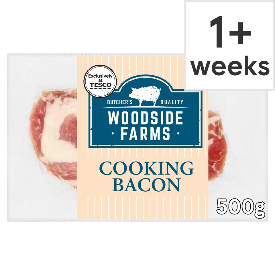 Woodside Farms Cooking Bacon 500G - Tesco Groceries