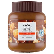 Tesco Hazelnut Spread with Cocoa 400 g - Tesco Groceries