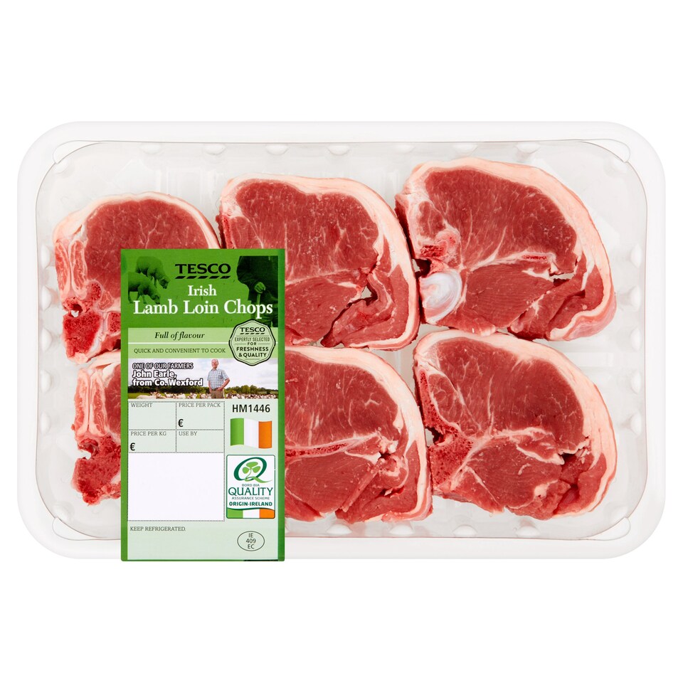 Tesco Irish Lamb Loin Chops 560G - Tesco Groceries