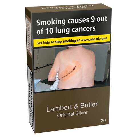 Lambert & Butler Original Silver Cigarettes 20S - Tesco Groceries