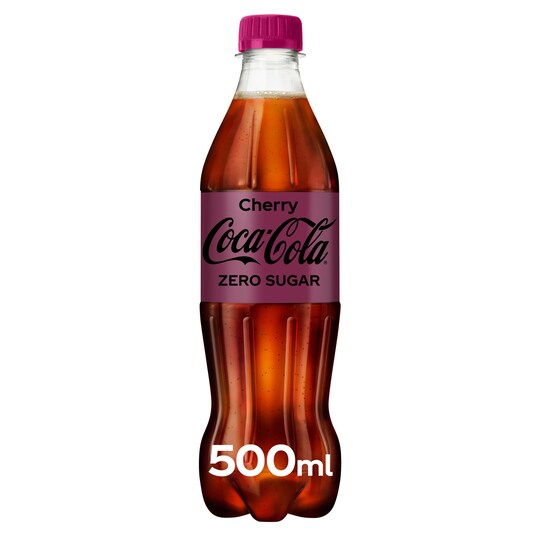 Coca Cola Zero Cherry 500Ml - Tesco Groceries