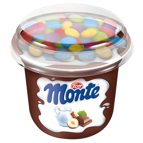 Zott Monte UHT Chocolate-Hazelnut Milk-Based Dessert with Cocoa Dragée ...