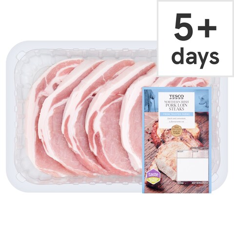 Tesco Northern Irish Pork Loin Steaks 874g - Tesco Groceries