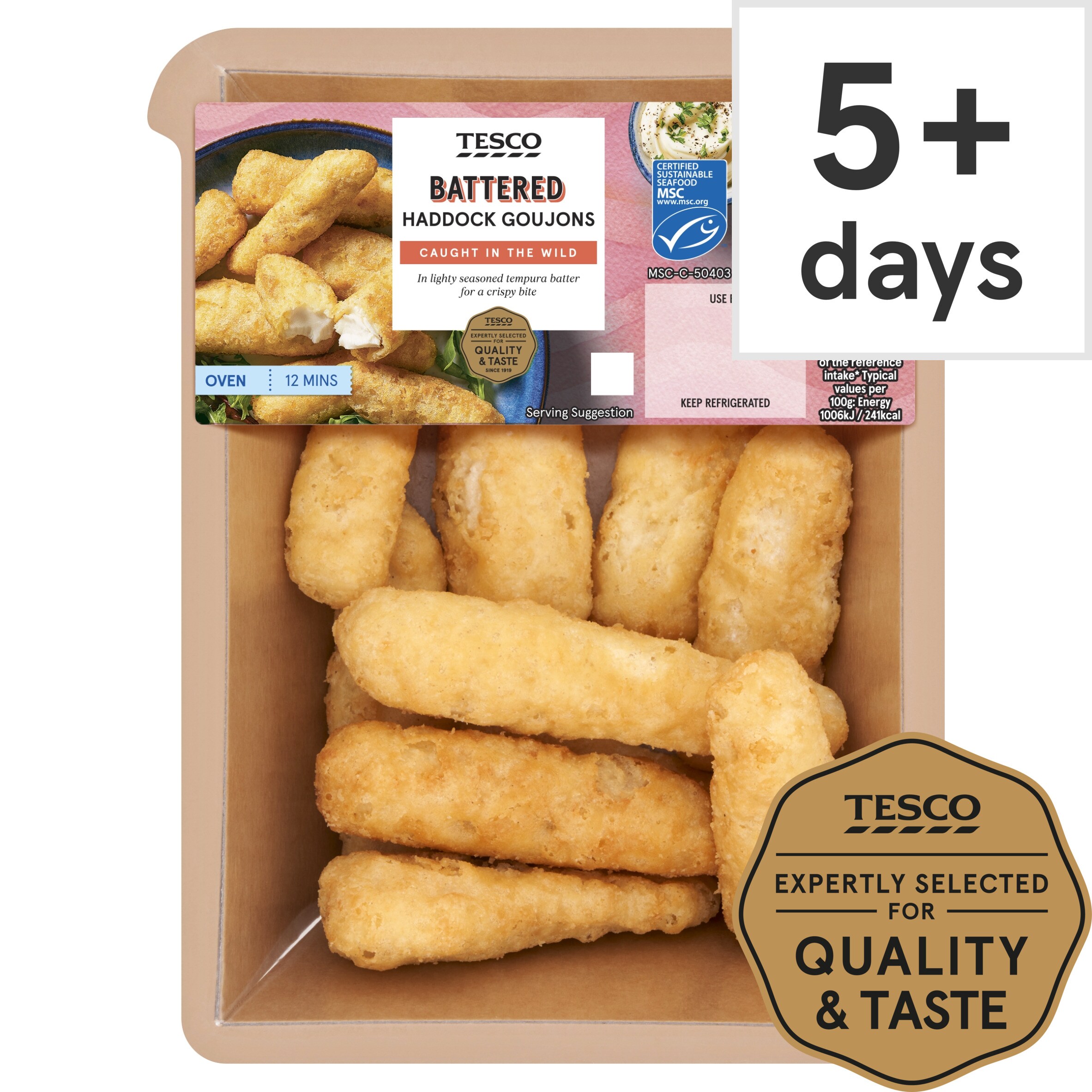 Tesco Battered Haddock Goujons 200G - Tesco Groceries