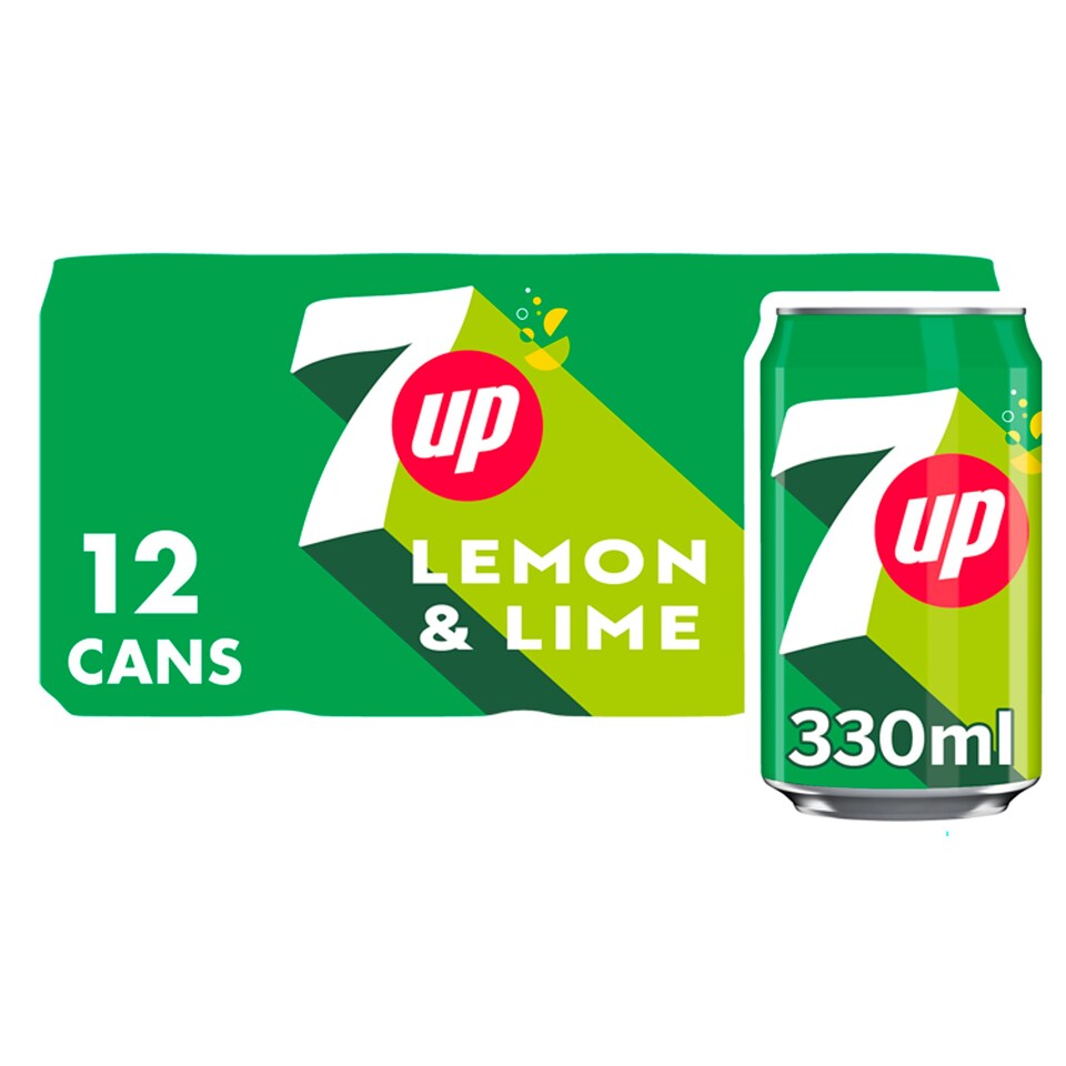 7Up Regular 12X330ml Can - Tesco Groceries