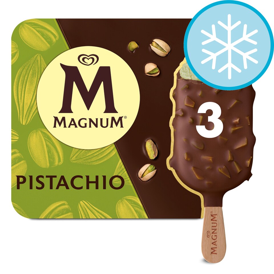 Magnum Pistachio Ice Cream 3 x 100ml - Tesco Groceries