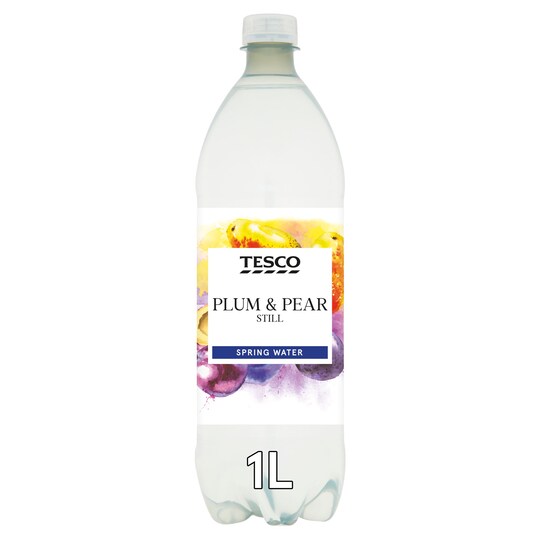 Tesco Still Pear & Plum Flavoured Water 1L - Tesco Groceries