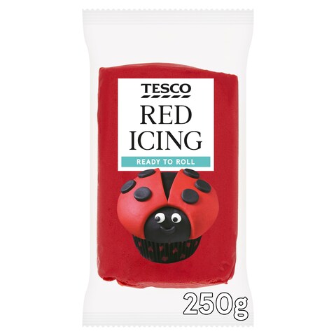 Tesco Ready To Roll Red Icing 250g - Tesco Groceries