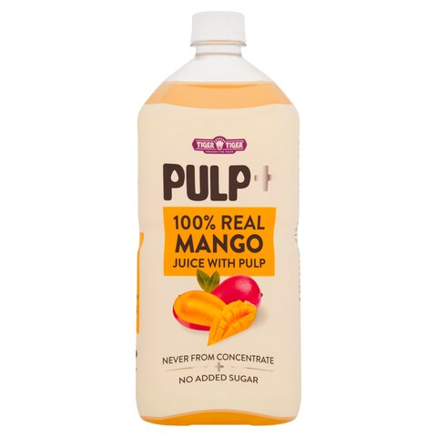 TIGER TIGER PULP+ 100% REAL MANGO JUICE WITH PULP 1000ML - Tesco Groceries