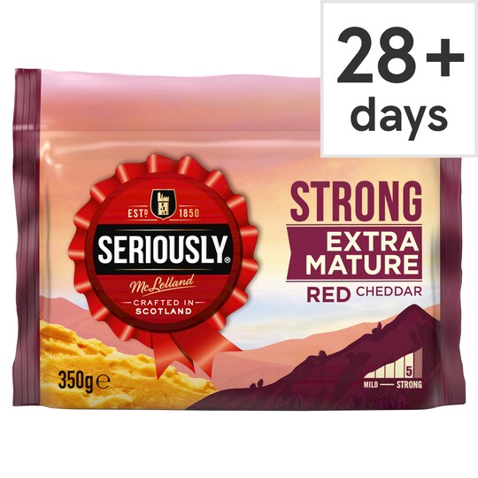Mclellands Seriously Strong Cheddar Coloured 350G - Tesco Groceries