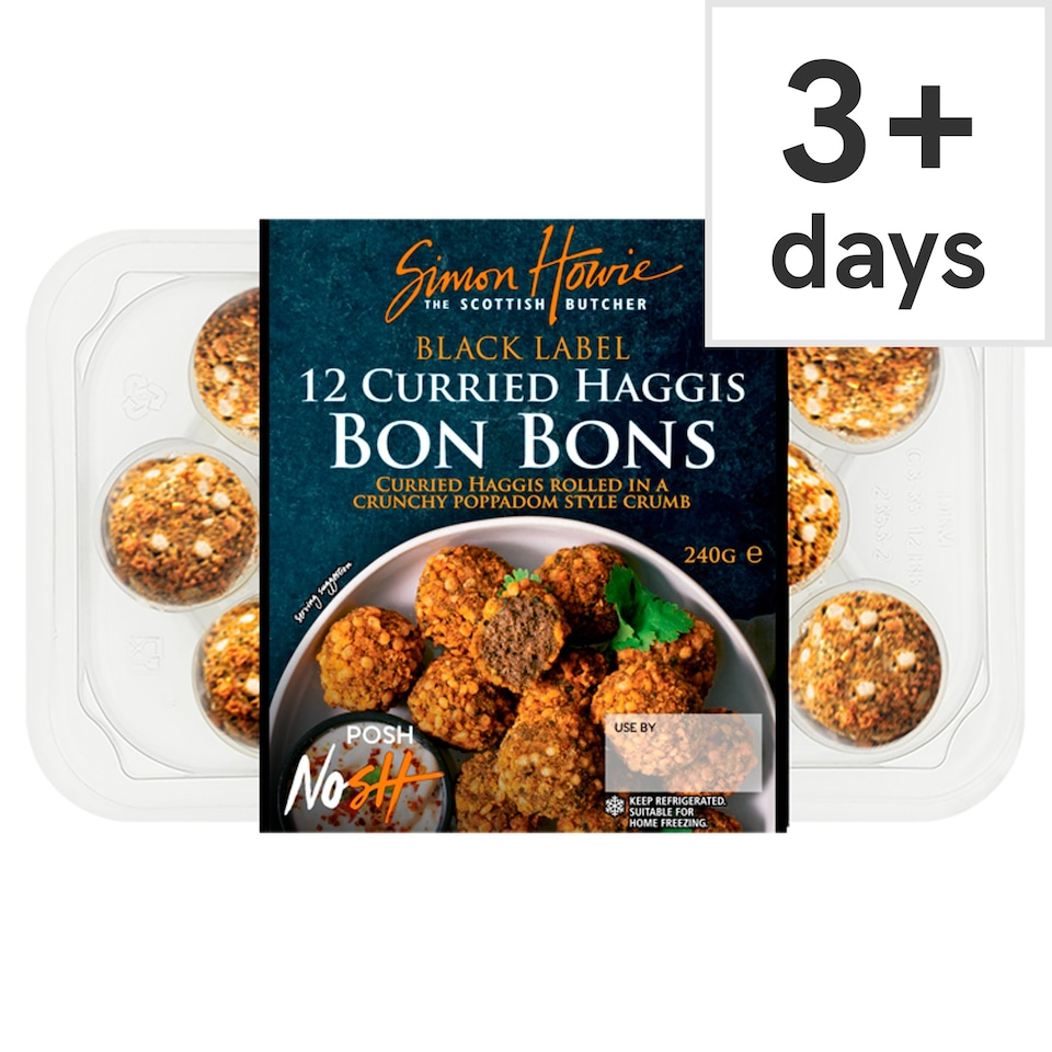 Simon Howie 12 Curried Haggis Bon Bons 240G - Tesco Groceries