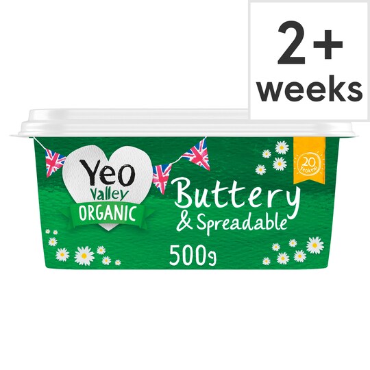 Yeo Valley Organic Spreadable Butter 500G - Tesco Groceries