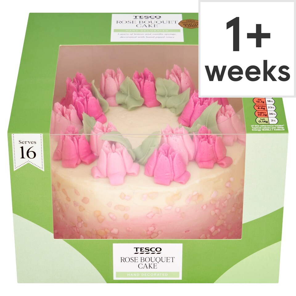 Tesco Rose Bouquet Cake - Tesco Groceries