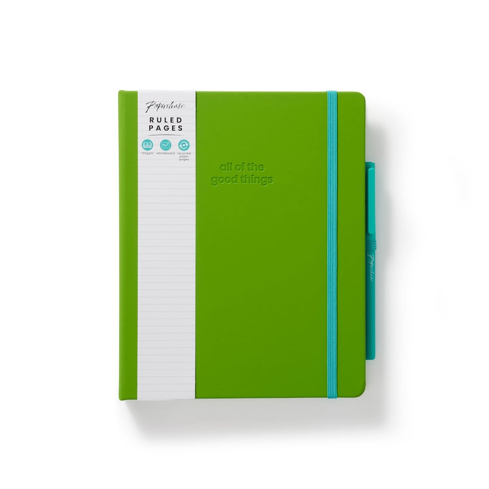 Paperchase Rainbow A5 Notebook with Whiteboard & Pen - Green - Tesco ...