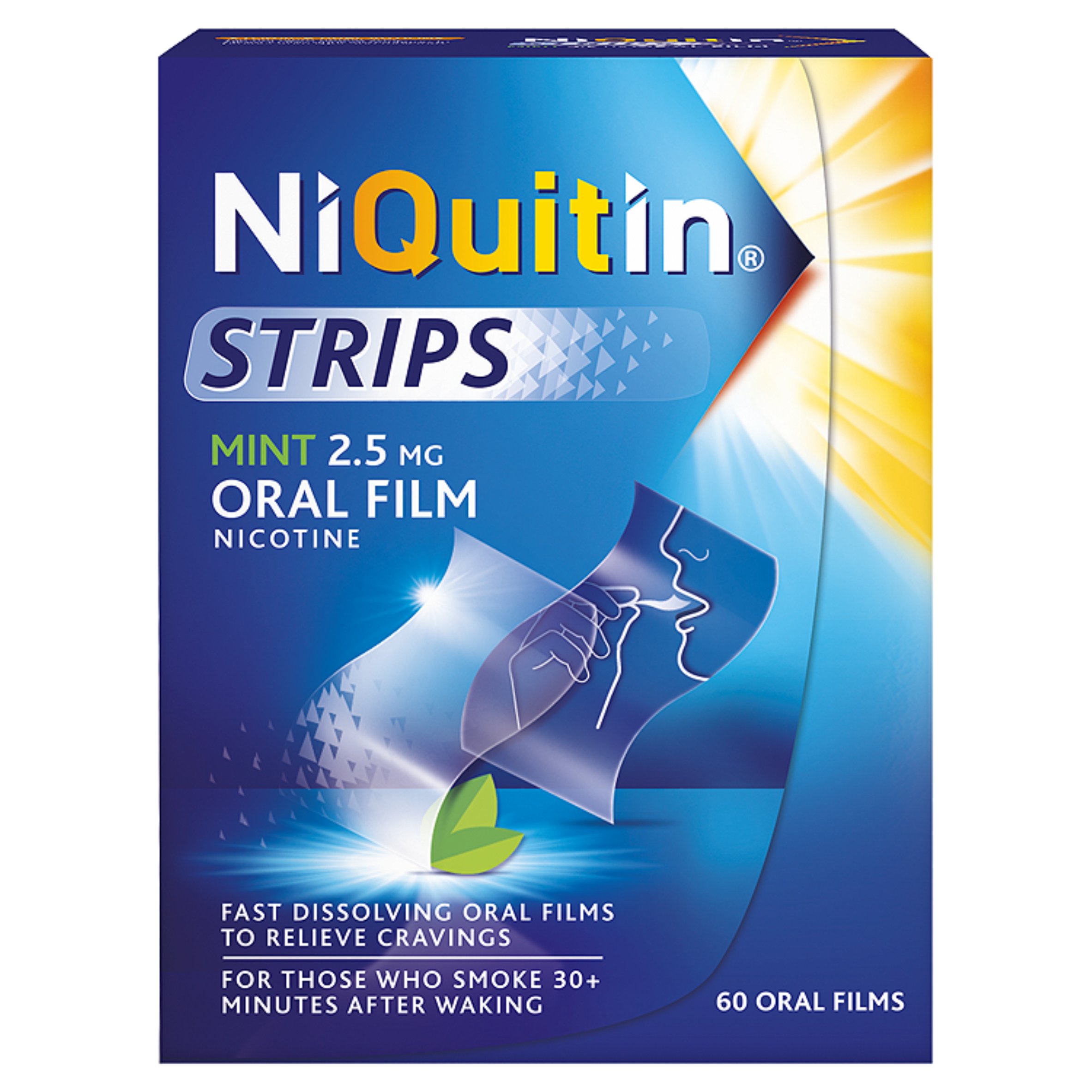 NIQUITIN STRIPS 2.5MG (60) - Tesco Groceries