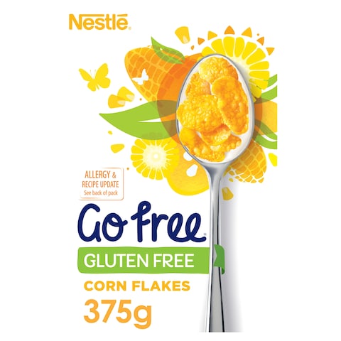 Nestle GoFree Cornflakes Cereal 375g - Tesco Groceries