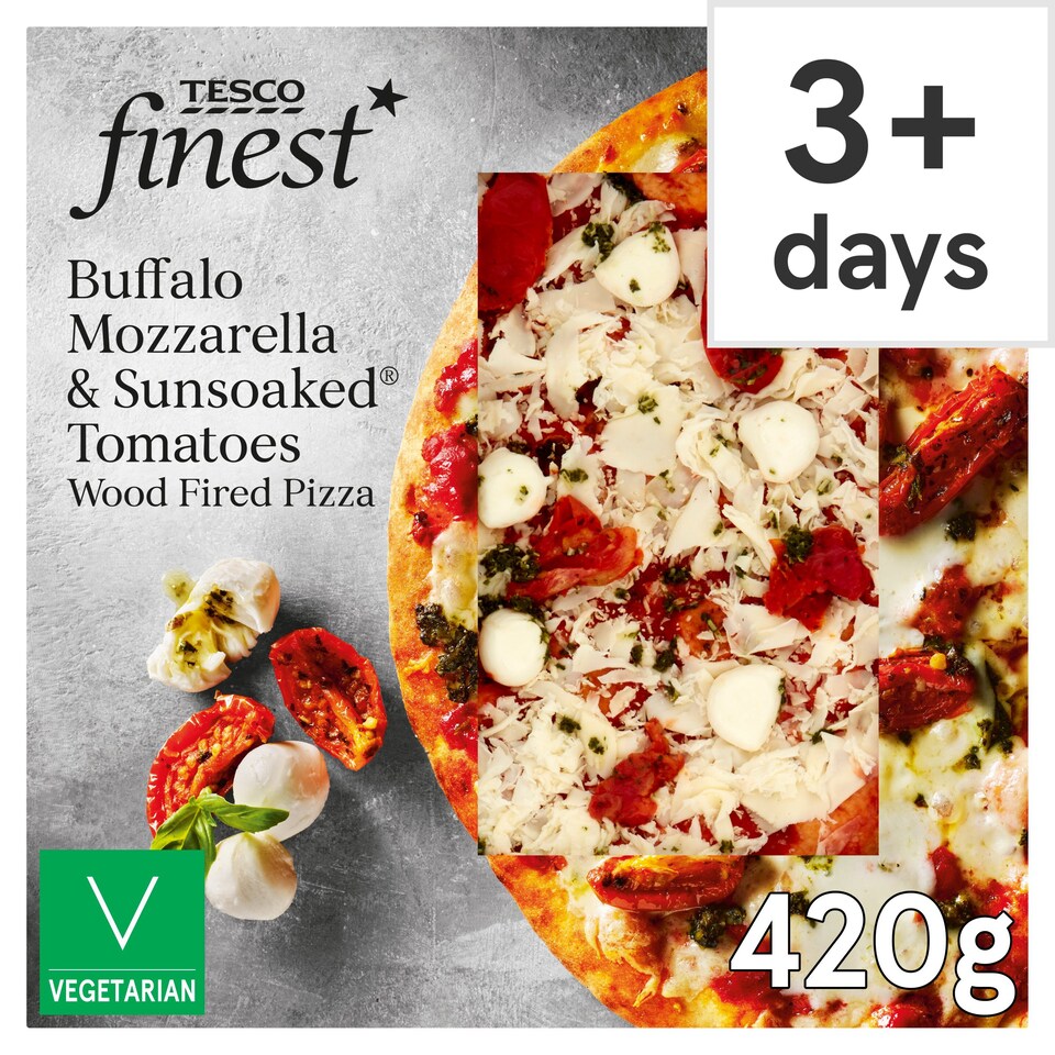 Tesco Finest Buffalo Mozzarella & Tomato Pizza 420G - Tesco Groceries