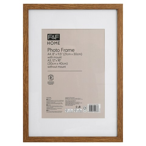 F&F Home Mango Wood 2 in 1 Frame A3 - Tesco Groceries