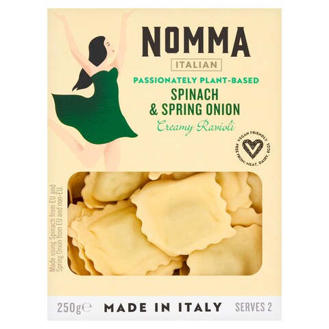 Nomma Spinach & Spring Onion Ravioli 250g - Tesco Groceries
