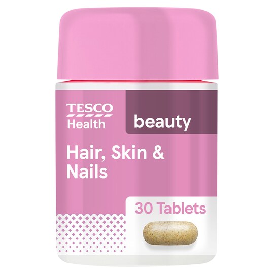 Tesco Health Hair, Skin & Nails 30 Tablets - Tesco Groceries