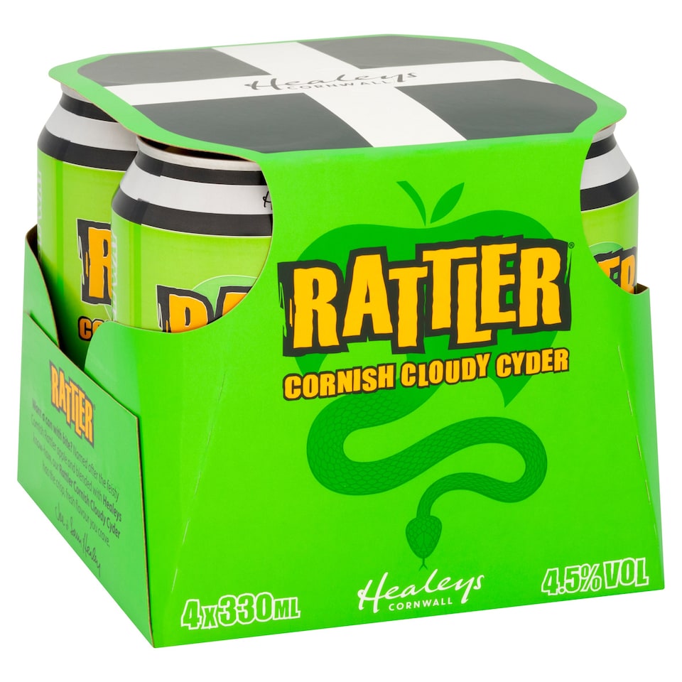 Cornish Rattler Cider 4.8% 4 X 330Ml - Tesco Groceries