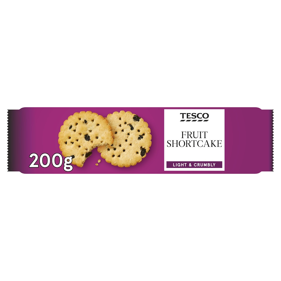 Tesco Fruit Shortcake Biscuits 200G - Tesco Groceries