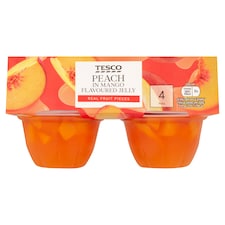Tesco Peach In Mango Flavoured Jelly 4X120g - Tesco Groceries