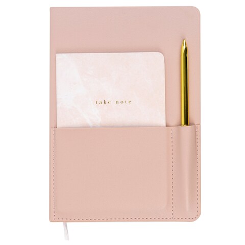 Metallic Fusion A5 Notebook with Mini Notebook & Pen - Tesco Groceries