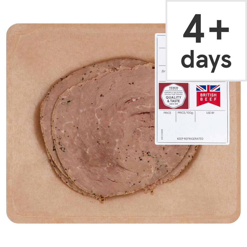 Tesco Deli Peppered Beef 100G - Tesco Groceries