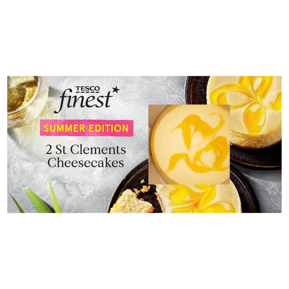 Tesco Finest 2 St Clements Cheesecakes 150G - Tesco Groceries