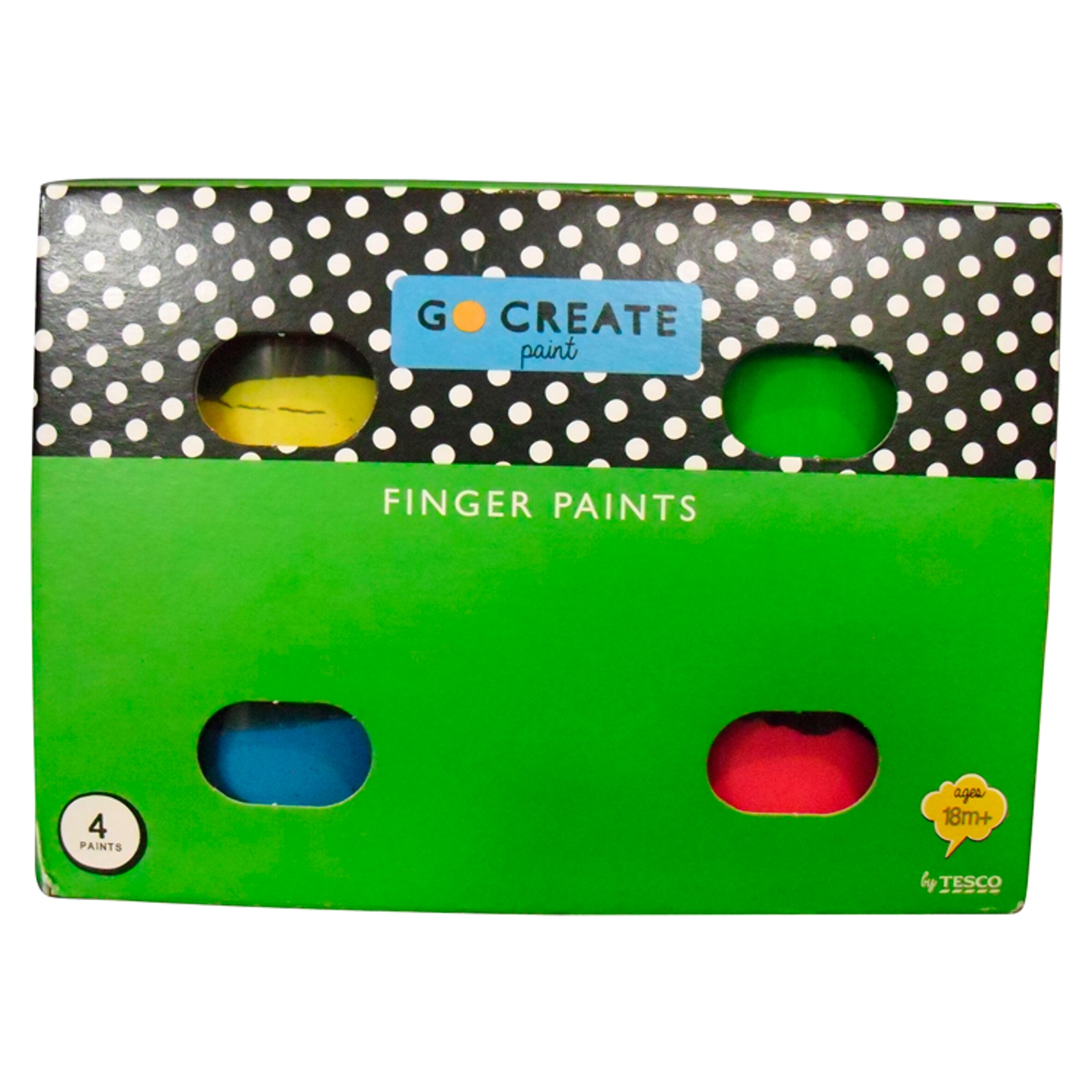 Tesco Go Create Finger Paint 4 Pack - Tesco Groceries