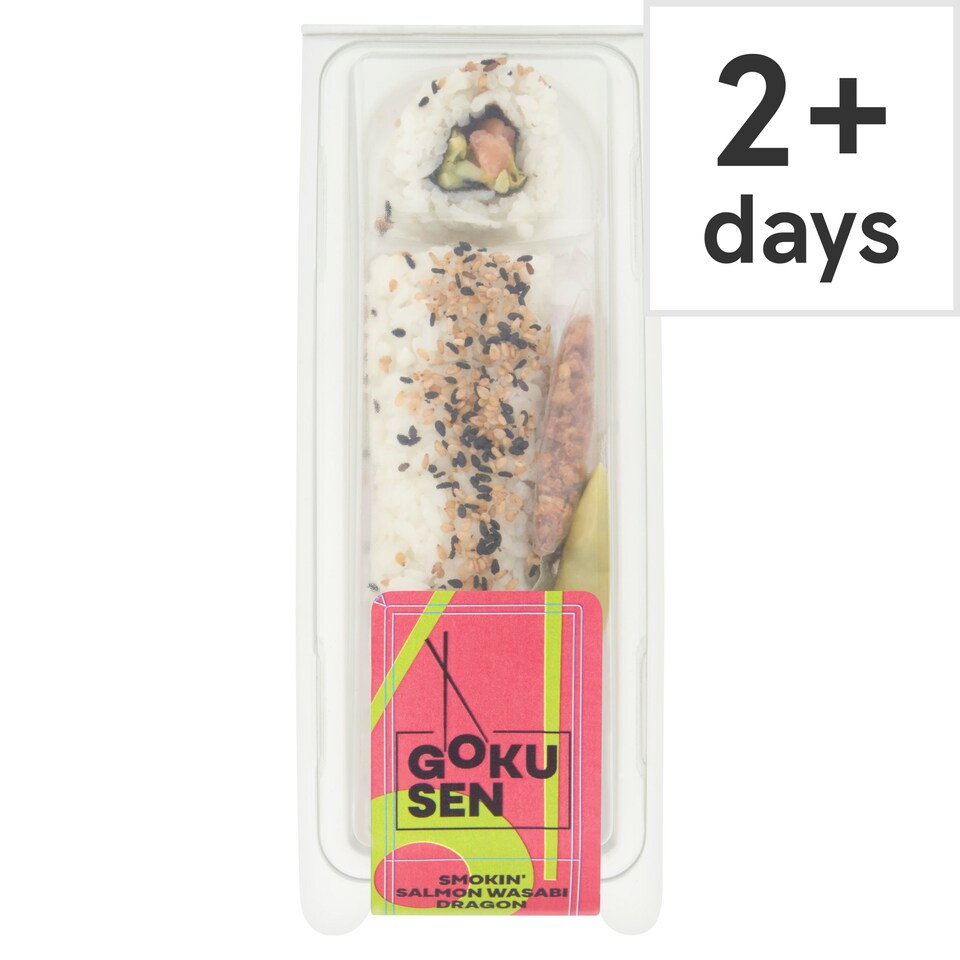 Gokusen Smokin' Salmon Wasabi Dragon 135g - Tesco Groceries