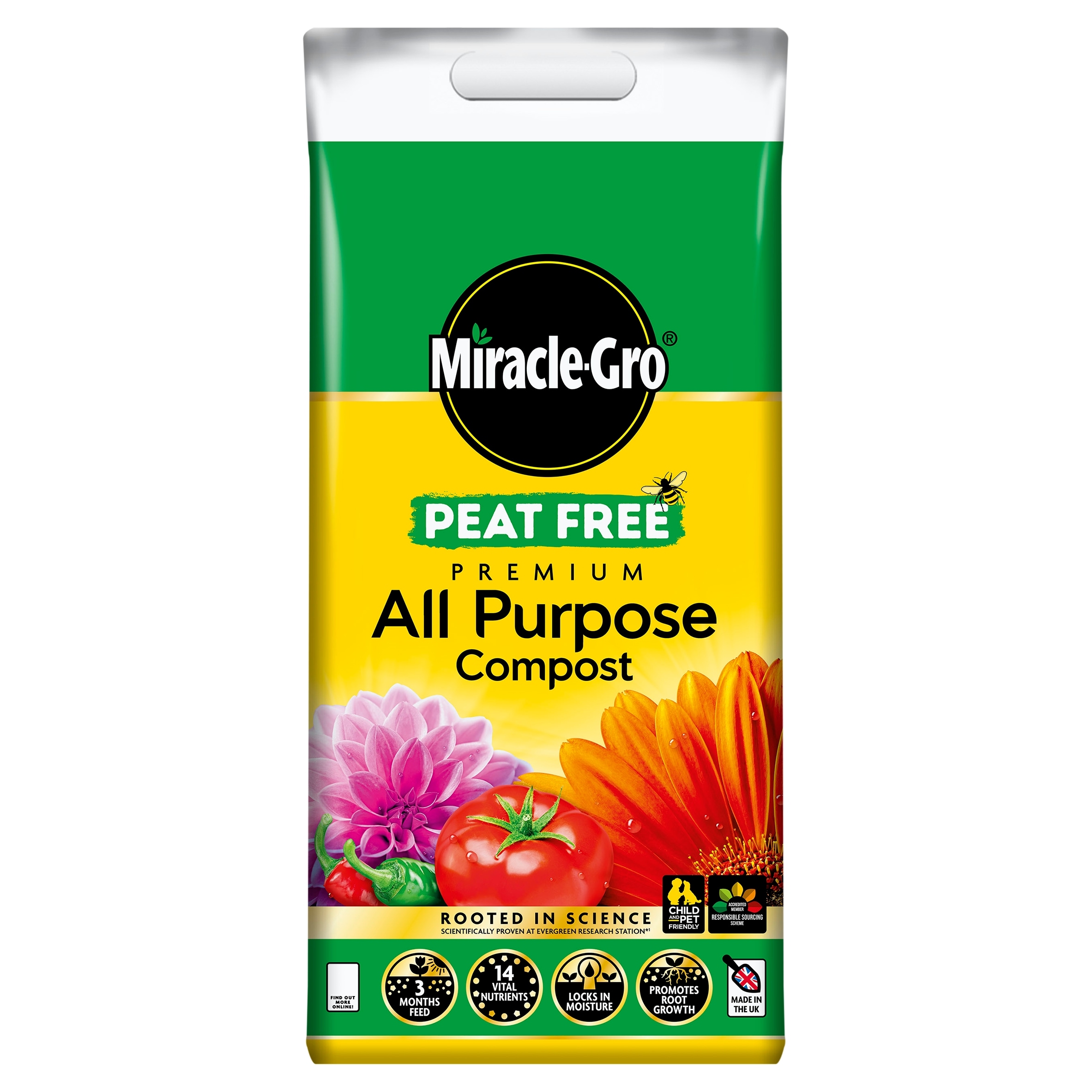 Miracle Gro All Purpose Peat Free Compost 10L - Tesco Groceries