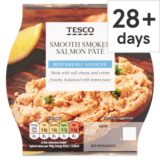 Tesco Smooth Smoked Scottish Salmon Pate 100G - Tesco Groceries