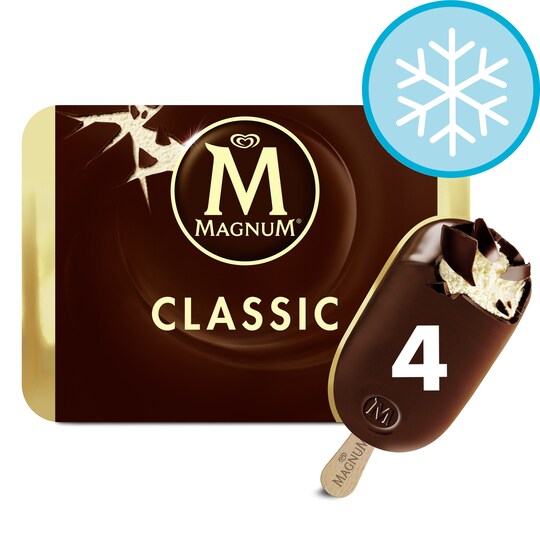 Magnum Classic Ice Cream 4 X 110Ml - Tesco Groceries