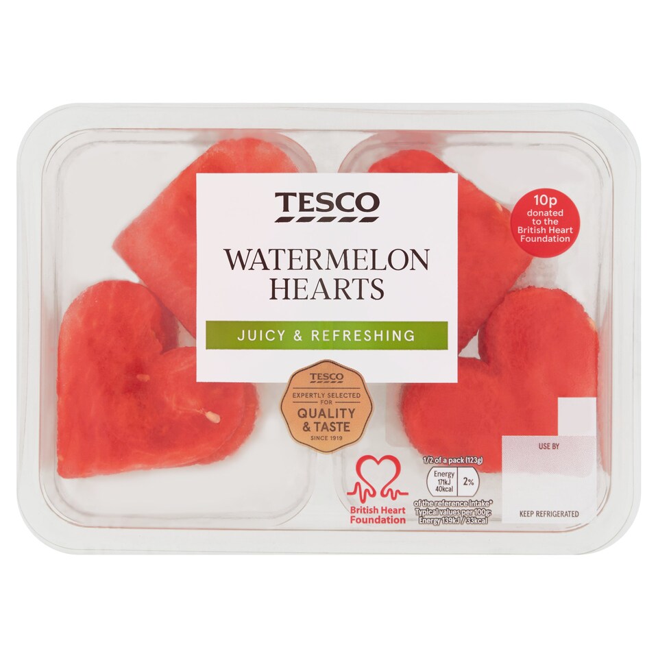 Tesco Watermelon Hearts 245G - Tesco Groceries