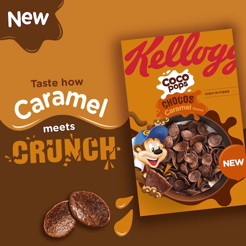 Kellogg's Coco Pops Chocos Caramel 430g - Tesco Groceries