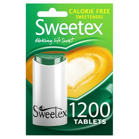 Sweetex Calorie Free Sweetener Tablets 1200 Pack - Tesco Groceries
