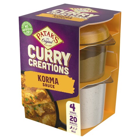 Patak's Curry Creations Korma Sauce Kit 160g - Tesco Groceries